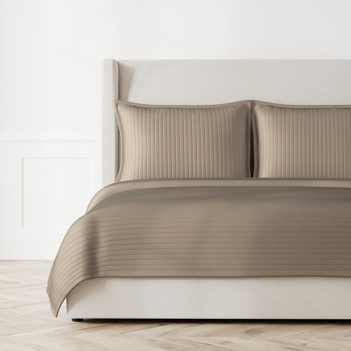 Charmeuse Channel Quilt Coverlet | Ann Gish Luxury Linens and Bedding