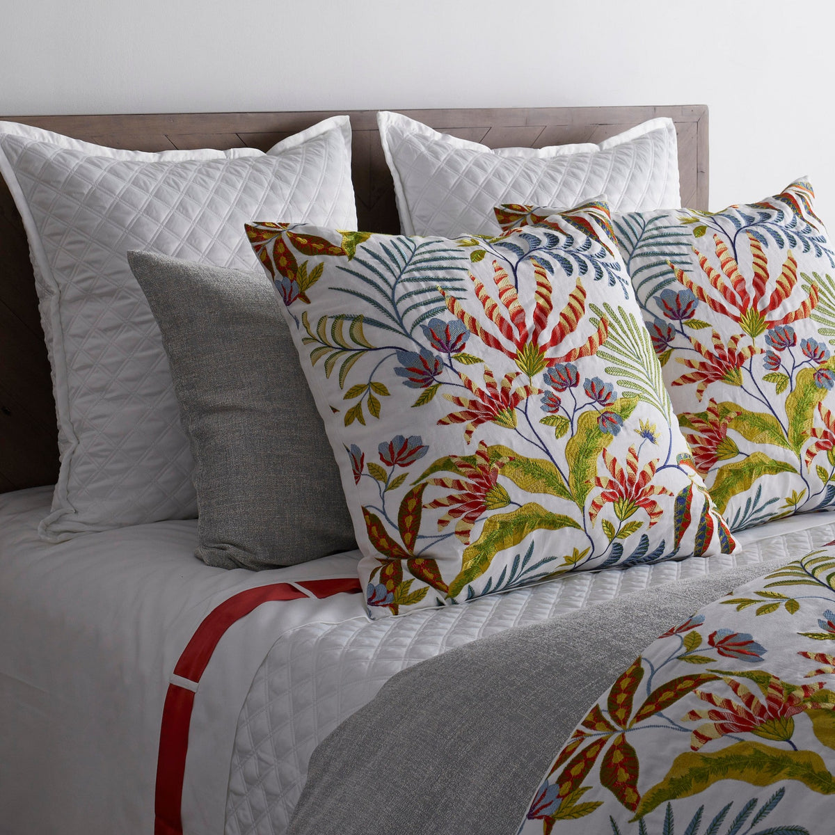 Double Diamond Coverlet Set - White – Ann Gish