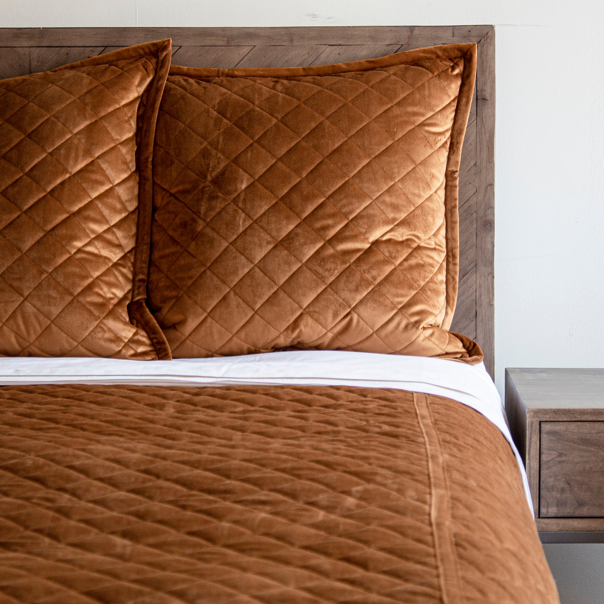 Velvet Coverlet Set - Amber – Ann Gish