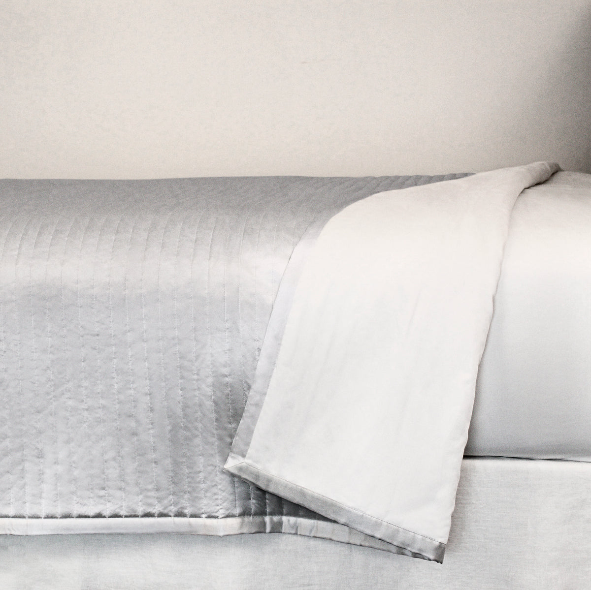 Charmeuse Channel Quilt Coverlet | Ann Gish Luxury Linens and Bedding